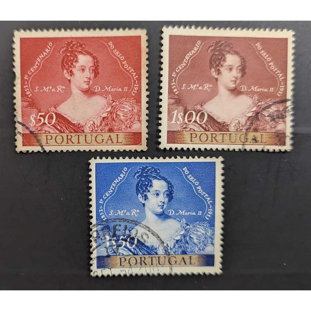 Portugal, The 100th Anniversary of Portuguese Stamps 1953, USED, LOOSE ...