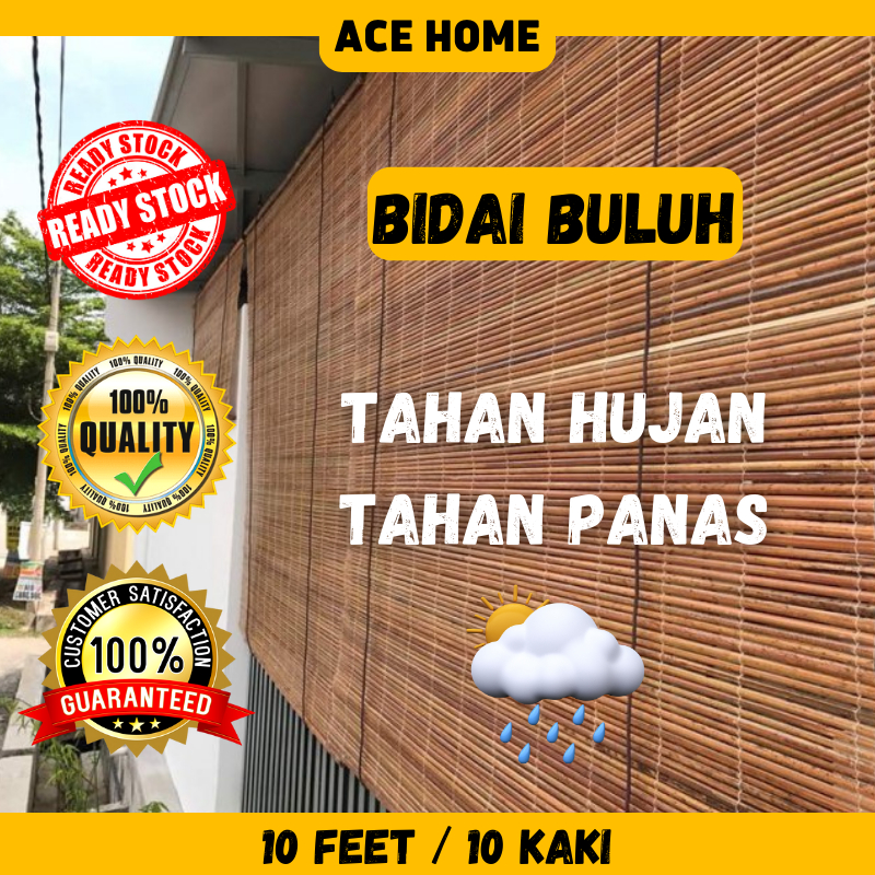 10kaki/10feet Bidai Buluh Outdoor Bamboo Blind Outdoor Bidai Kayu ...