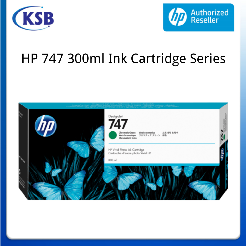 HP 747 300-ml Chromatic Green DesignJet Ink Cartridge (P2V84A) | Shopee ...