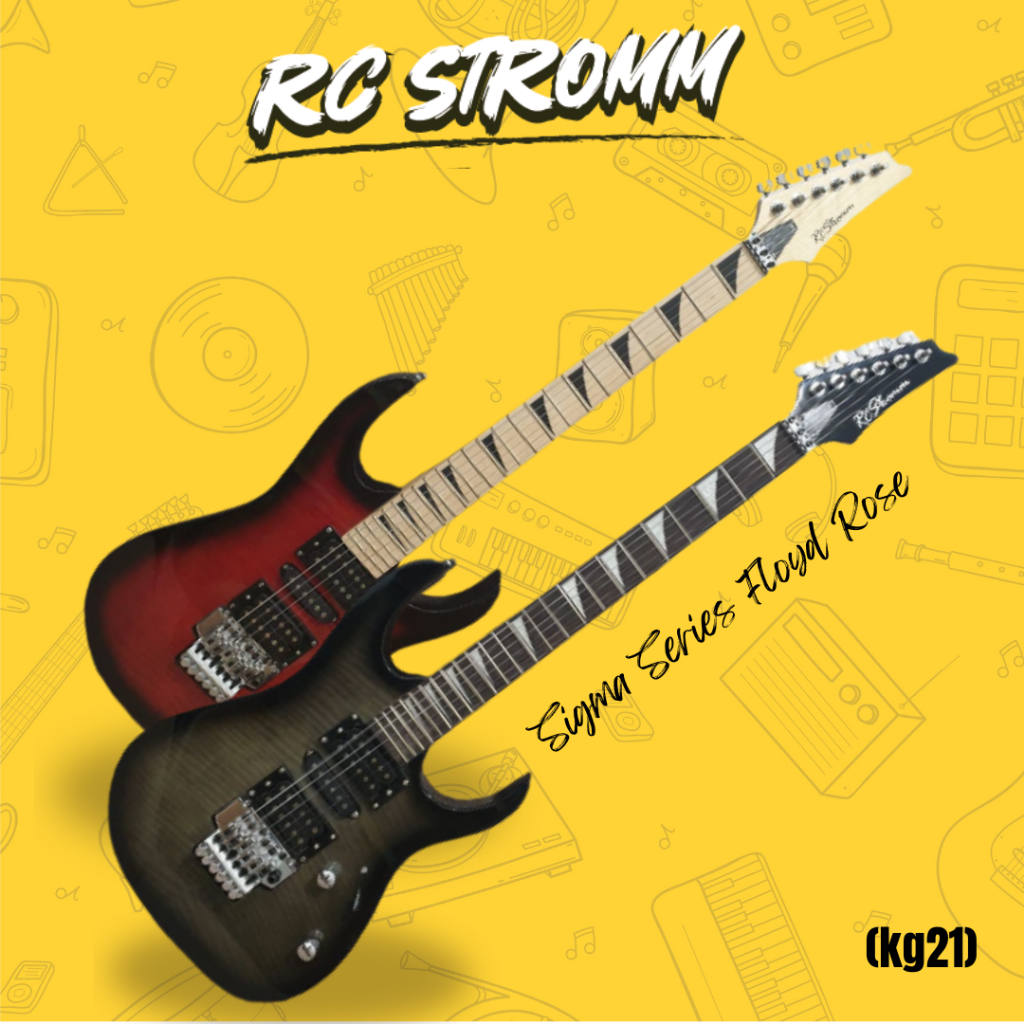 SIGMA Series Floyd Rose Electric Guitar with Tremolo (RCStromm / KG-21 ...