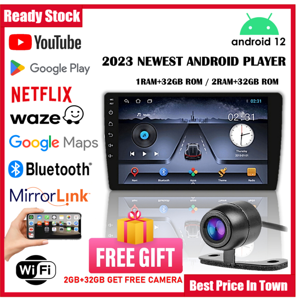Android Player 9 Inch 10 Inch 2 RAM+32GB Car Android Player Radio ...