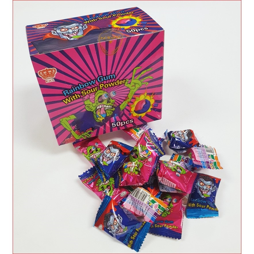 [VIRAL] RAINBOW HANTU GUM MULTI COLOR EFFECT CHEWING GUM WITH SOUR ...