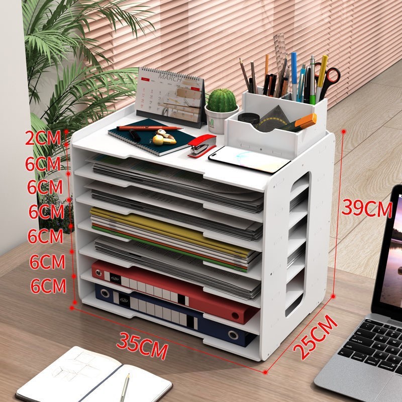 A4 PAPER TRAY/ 5/7 TIERS DOCUMENT RACK/ DESKTOP PAPER ORGANIZER/ OFFICE ...