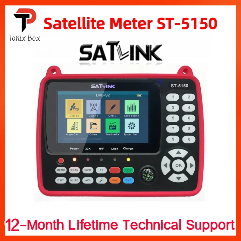Satlink ST-5150/ST-5155 DVB-S2/T2/C COMBO HD Satellite Finder Meter ...