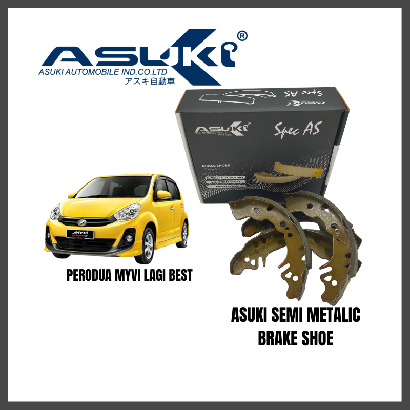 ASUKI Premium Rear Brake Shoe Perodua Myvi Lagi Best Myvi Old Bezza ...