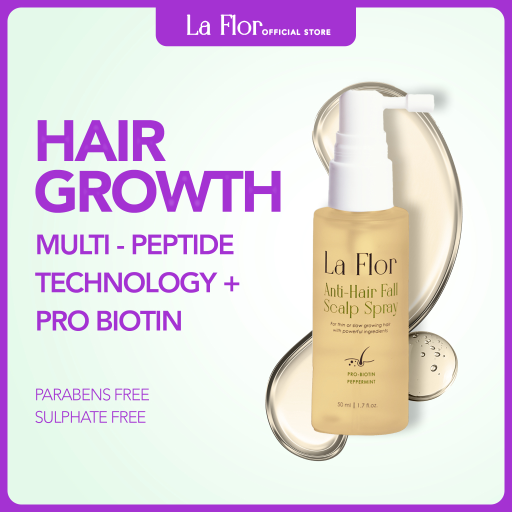 La Flor Anti hair fall hair tonic scalp serum scalp spray | Shopee Malaysia