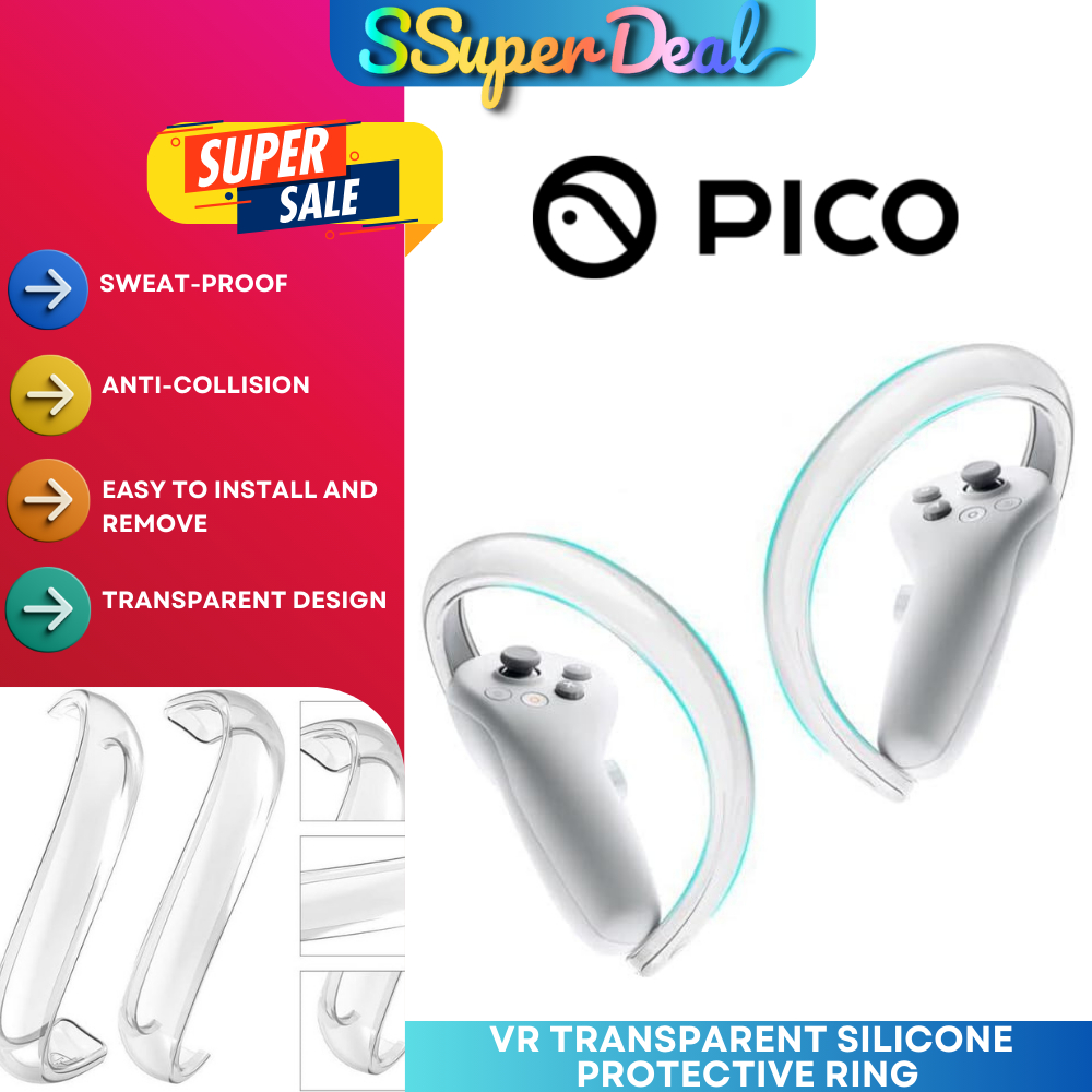 (VR PICO 4) Transparent Silicone Protective Ring For Pico Neo 4 VR ...