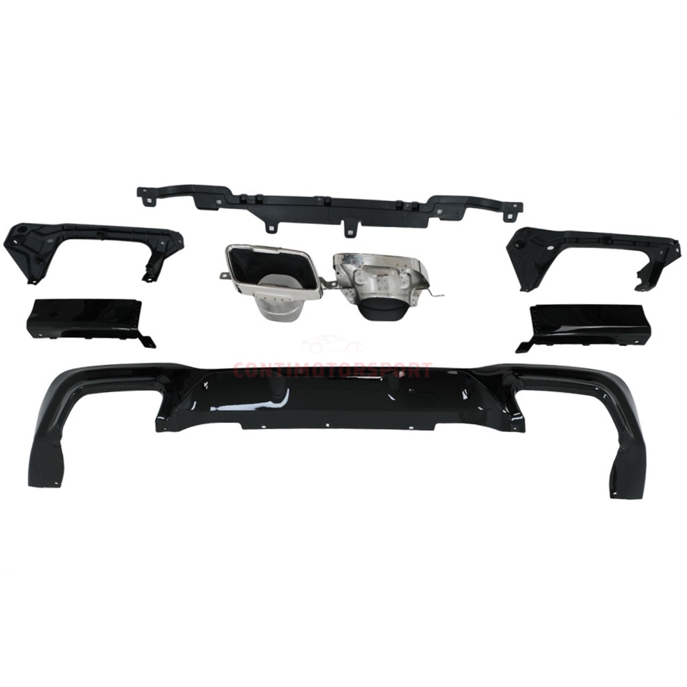 2 SERIES GRAN COUPE M-PERFORMANCE REAR DIFFUSER w/EZKOS PIPE FIT F44 ...