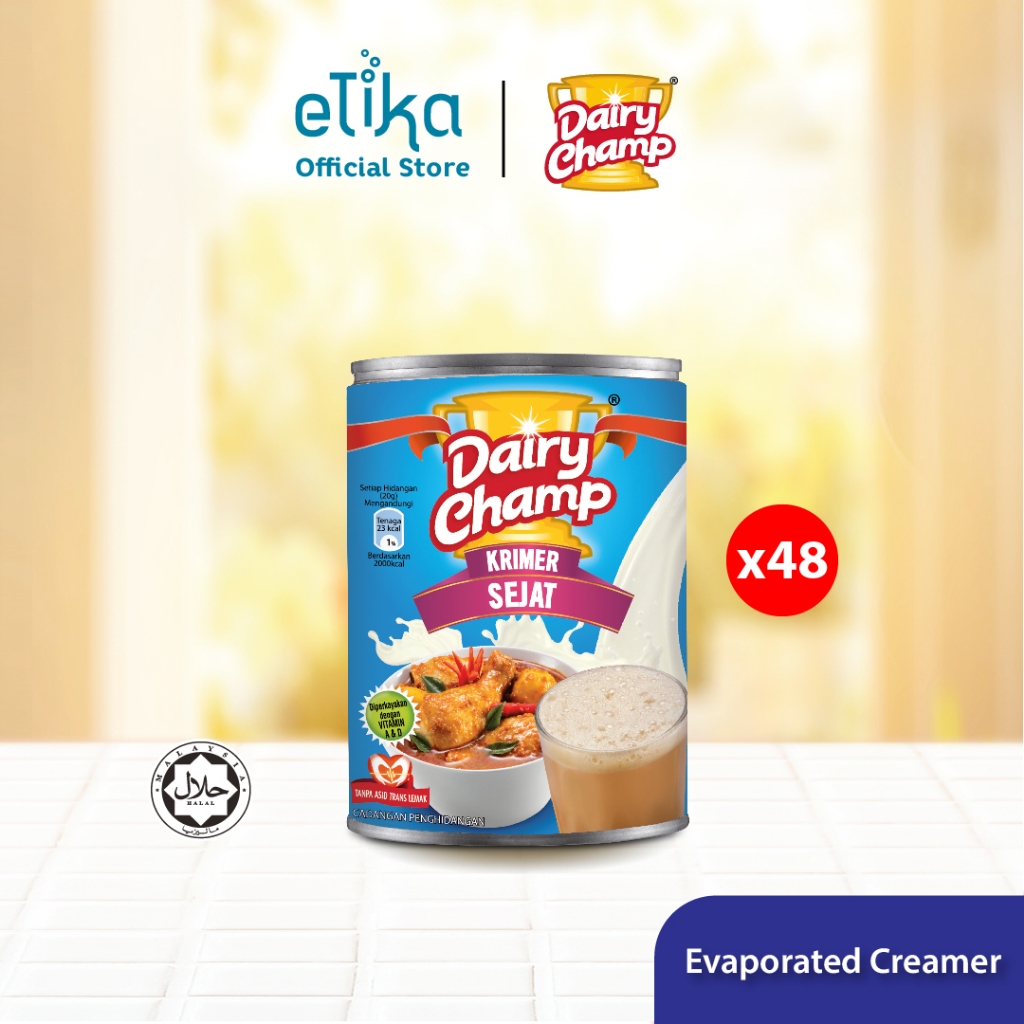 Dairy Champ Evaporated Creamer 390g x 48 cans (Carton) | Shopee Malaysia