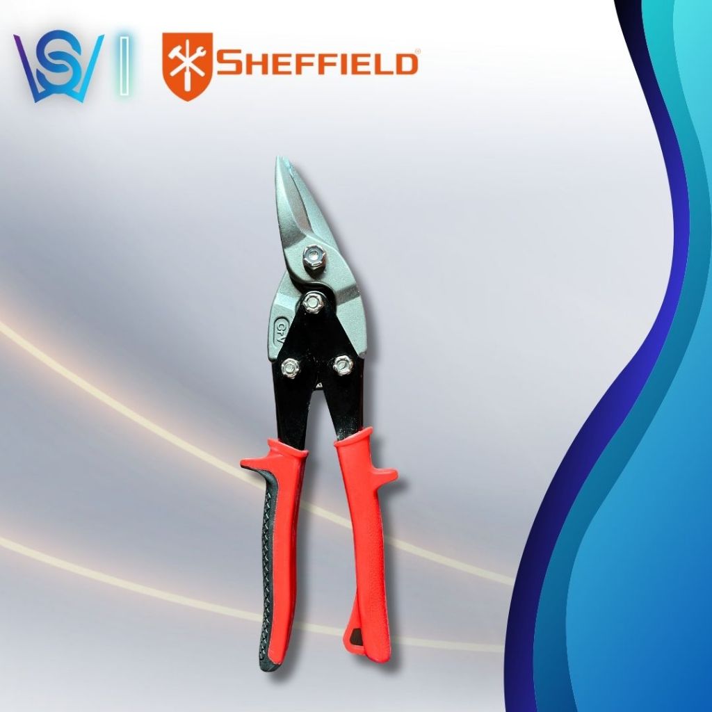 SHEFFIELD Aviation Tin Snip 10" (Right, Straight, Left) Zinc Cutter ...