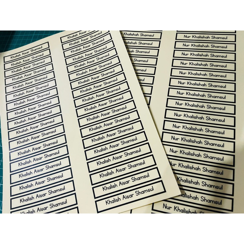 📌 PRE ORDER STICKER NAMA | Shopee Malaysia