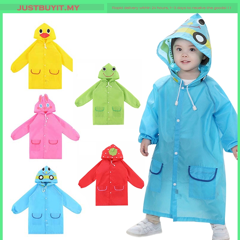🥼8.8！Children Cartoon Kid Kids Raincoat Rain Coat Cute Animal Funny ...