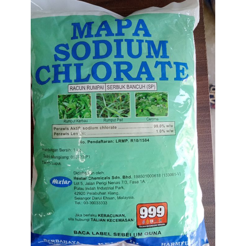 MAPA Sodium Chlorate / Herbicide / Racun Rumpai / Sodium Chlorate 20.0% ...