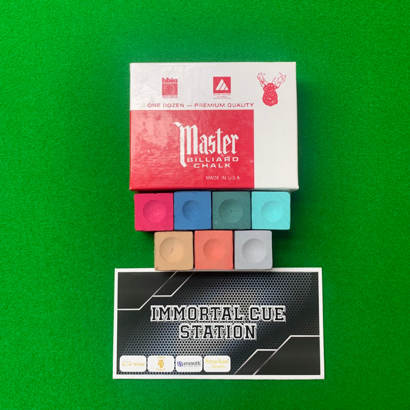 [MASTER - Imported snooker/pool chalk ] Various Colour (1 pcs) | Shopee ...