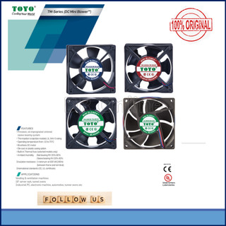 TOYO COOLING BLOWER FAN 4" BALL BEARING 240VAC,(TOYO/TM-120S1B-18W ...