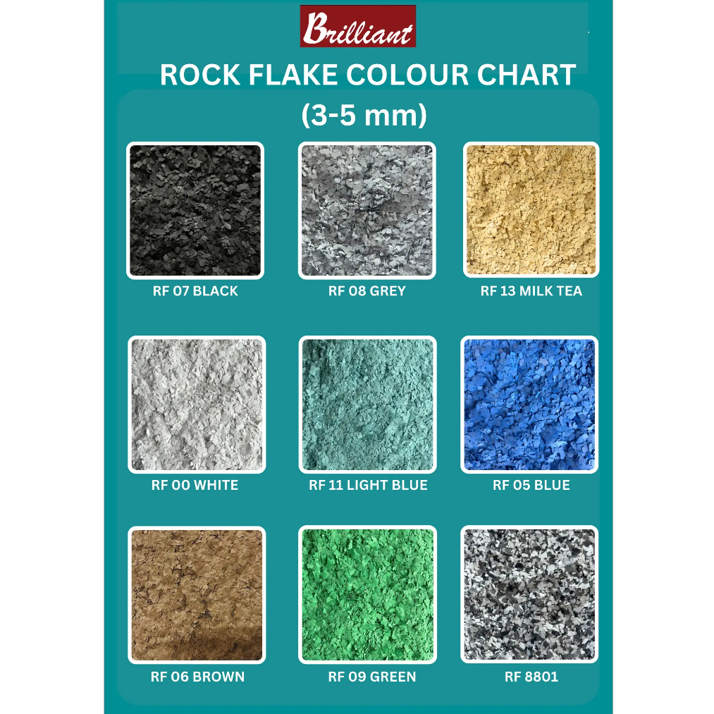 Serpihan Warna Batu Epoksi Epoxy Rock Colour Flake | 环氧岩石彩片 | (3 to 5 ...
