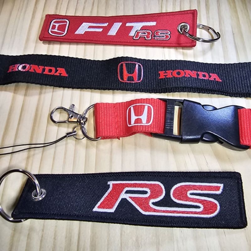 Honda RS honda fit Fabric Keychain and Lanyard | Shopee Malaysia