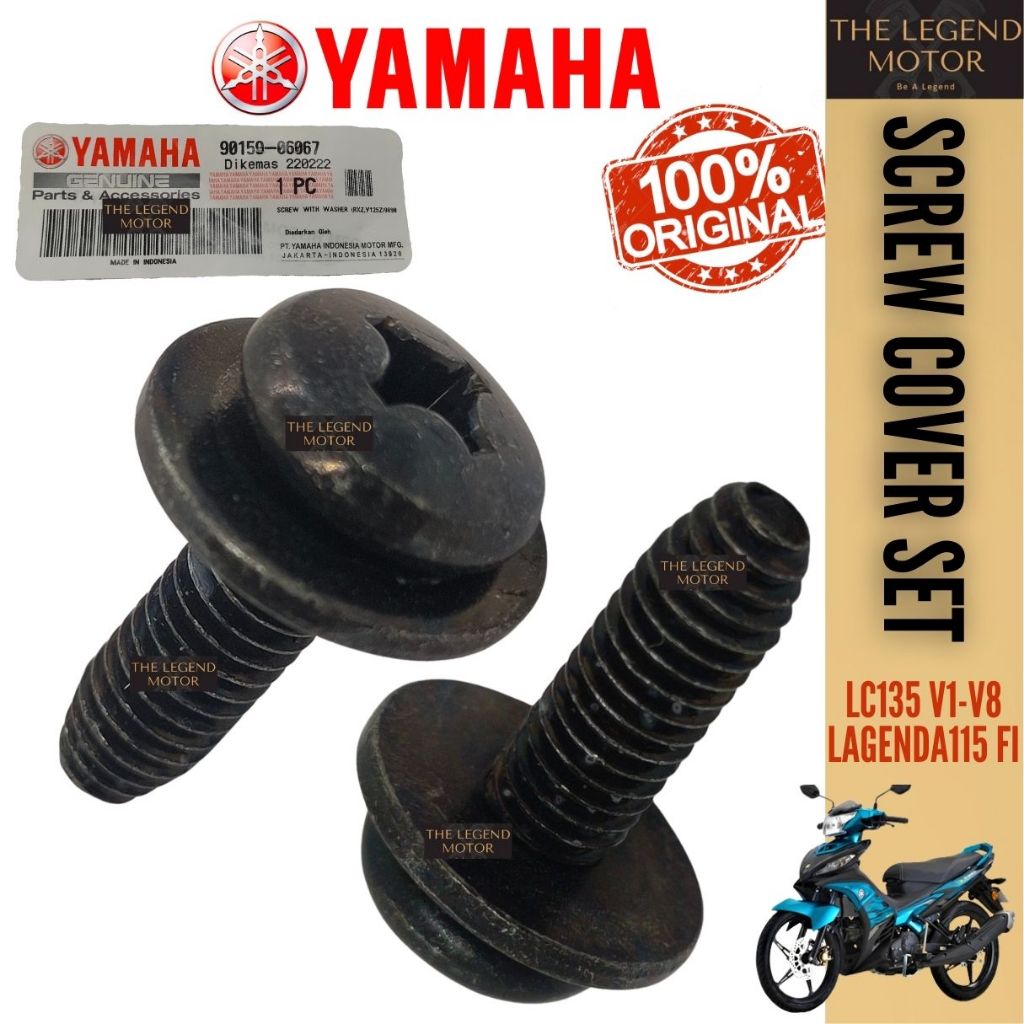 LC135 V1-V8 LAGENDA 115 Screw Cover Set Body Skru Washer Bolt Nut Skrew ...