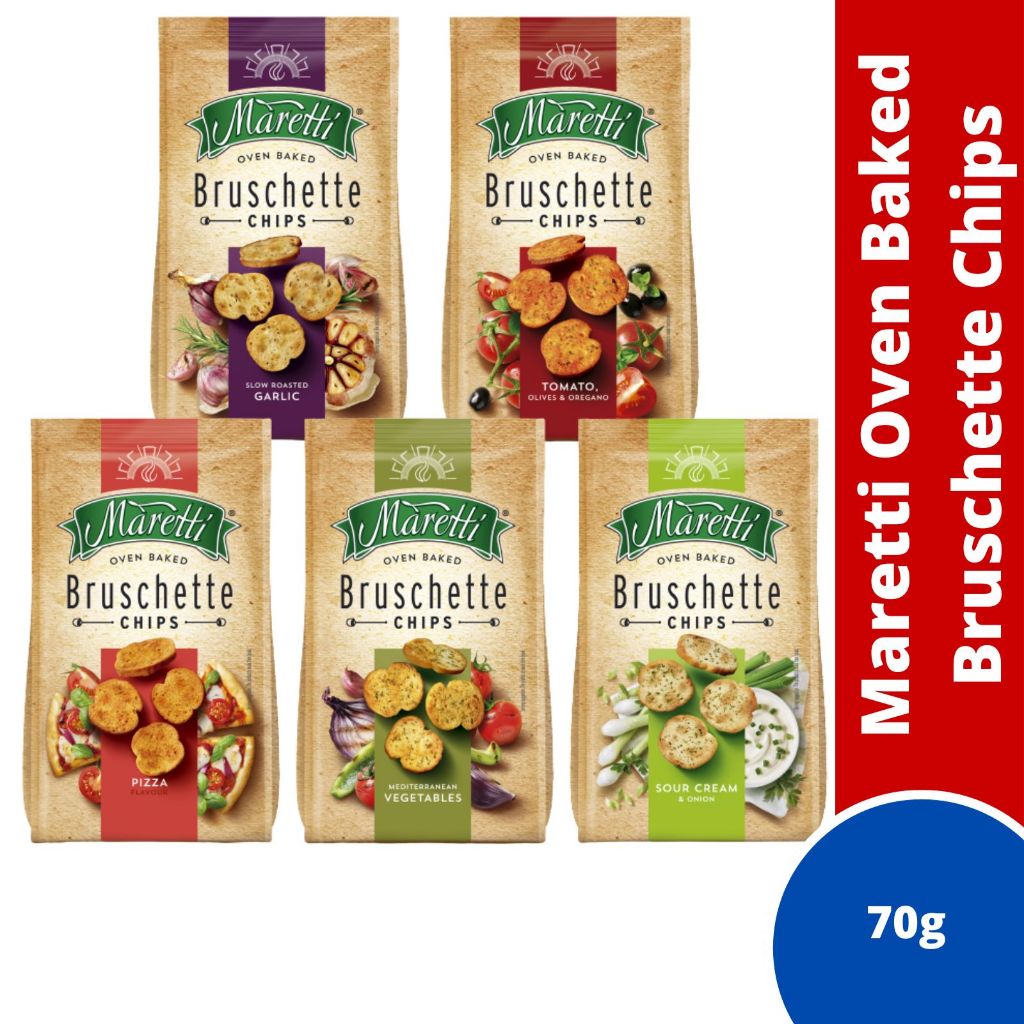 Maretti Oven Baked Bruschette Chips - Assorted Flavors (1 pack 70g ...