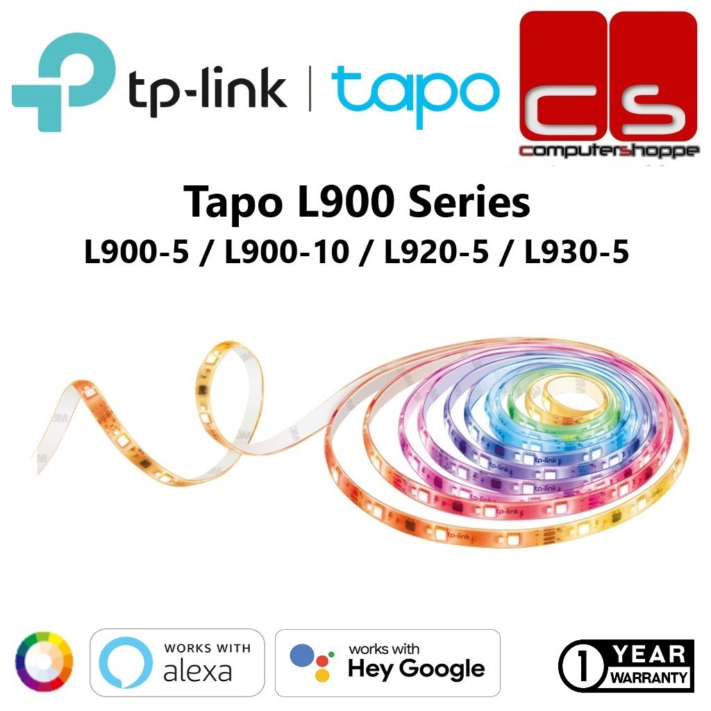 TP-Link Tapo L900 Series Smart Lighting Smart Wi-Fi Light Strip - L900 ...