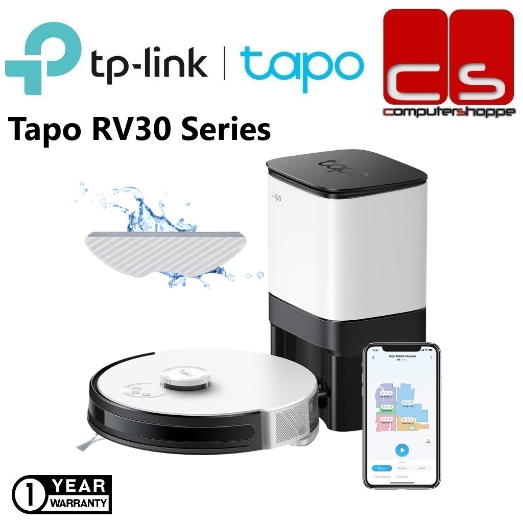 TP-Link Tapo RV30 Series LiDAR Navigation Robot Vacuum & Mop - RV30 ...