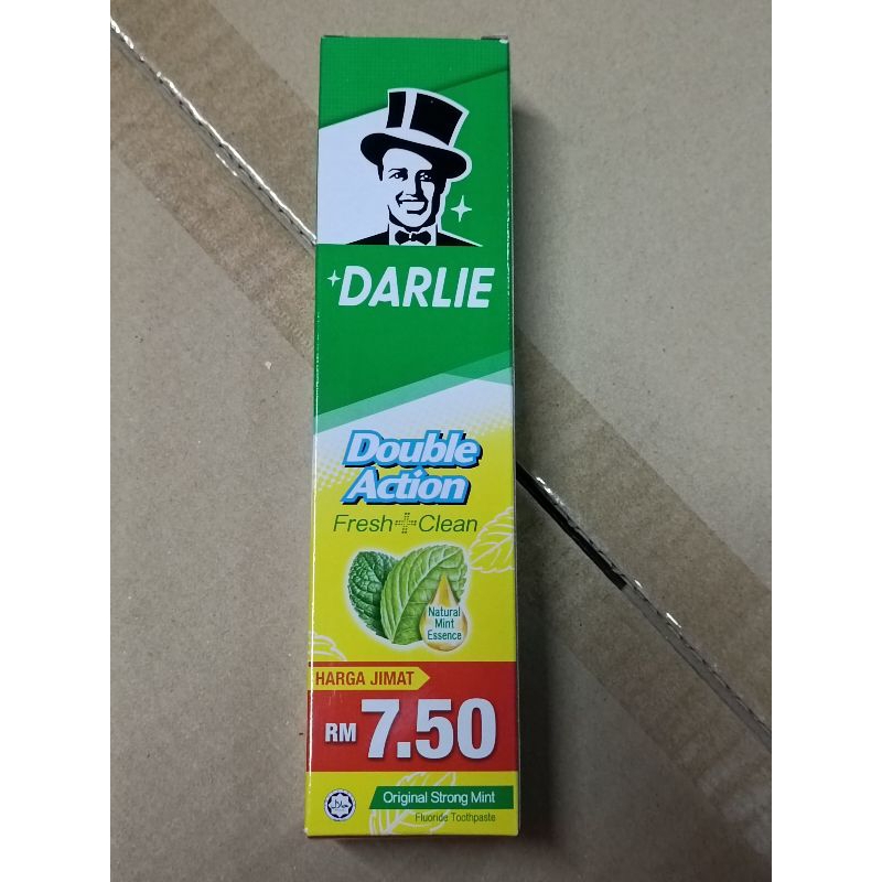 DARLIE DOUBLE ACTION FRESH+CLEAN ORIGINAL STRONG MINT FLUORIDE ...