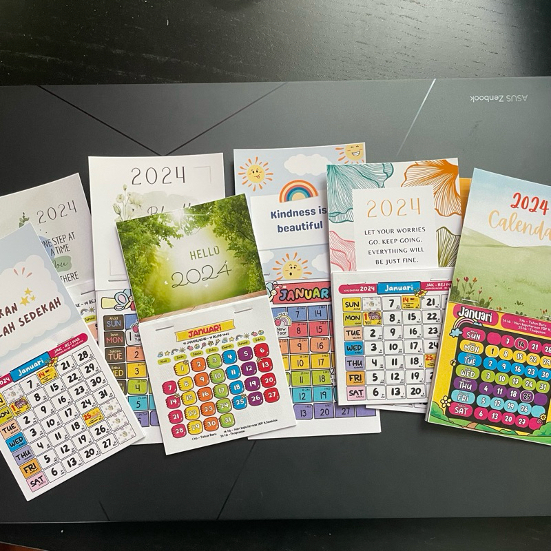 2024 Motivation Quote Custom Made Mini Calendar Kalendar Mini Comel ...