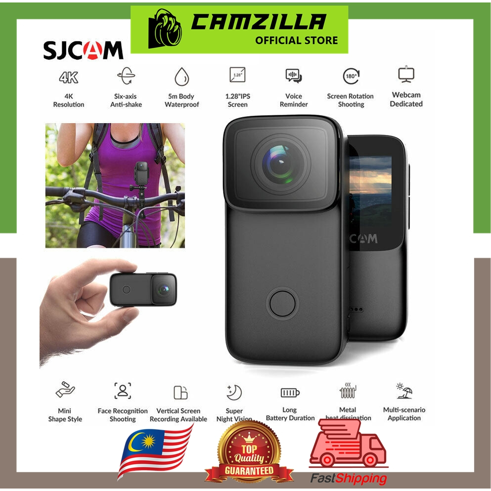 SJCAM C200 4K Mini Waterproof Action Camera | Shopee Malaysia