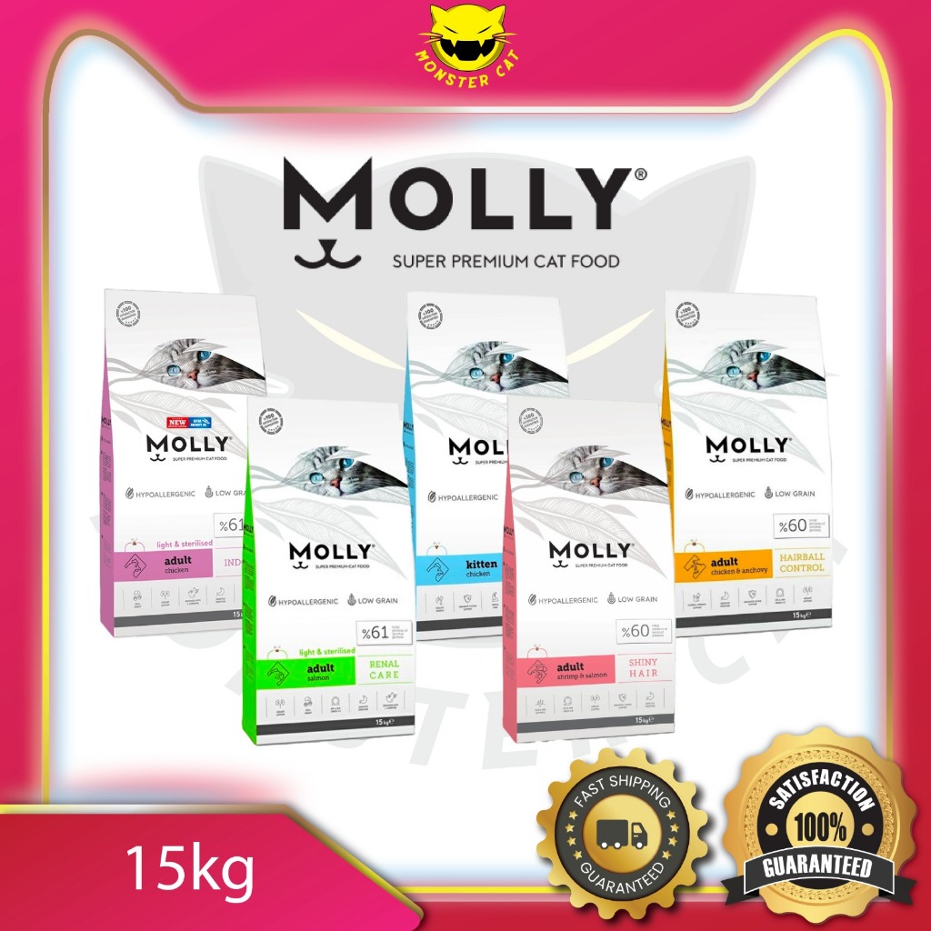 Molly Super Premium Cat Food 15kg | Shopee Malaysia