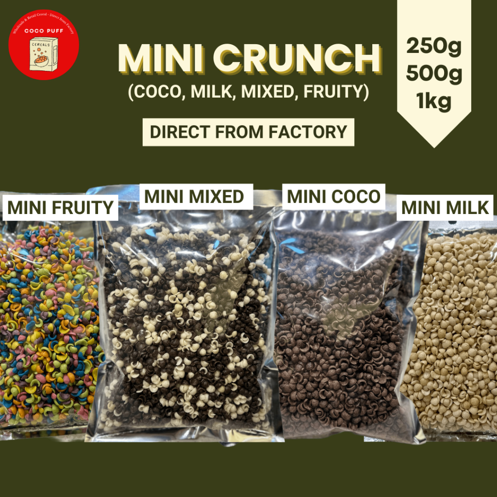 Mini Coco Crunch (Cocoa, Milk, Mixed, Fruity)/ Mini Koko Krunch for ...