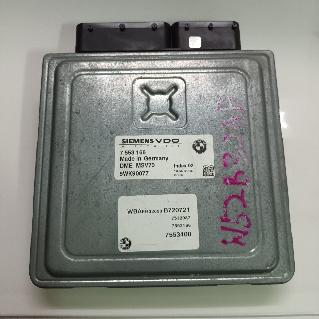 BMW E60 E85 E90 ECU MSV70 N52 6-Cylinder (Used) | Shopee Malaysia