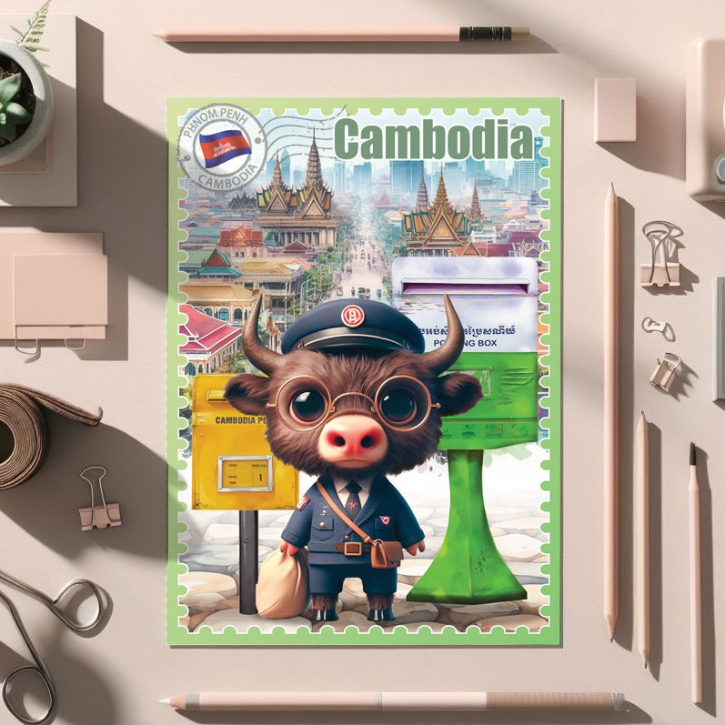 WonderPost Series 1 - Cambodia 世界奇妙邮筒系列1-柬埔寨 | Shopee Malaysia