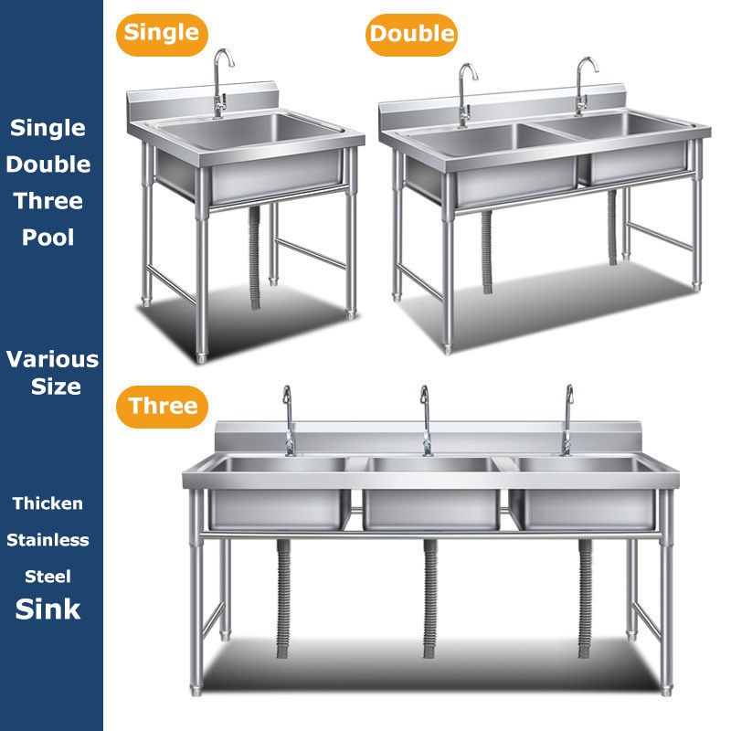 Stainless Steel Sink Pool With Bracket Single Bowl Pool Sink With ...
