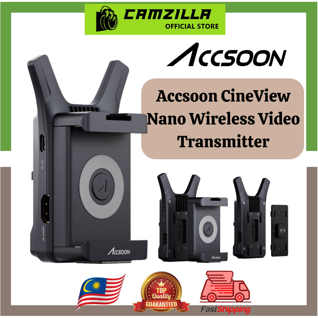 Accsoon CineView Nano Wireless Video Transmitter with Phone Clamp ...
