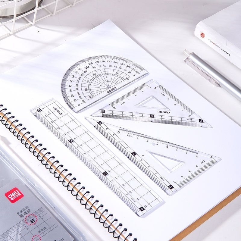 🔥Ready Stock🔥 Deli Ruler Set 4pcs for Student | Shopee Malaysia