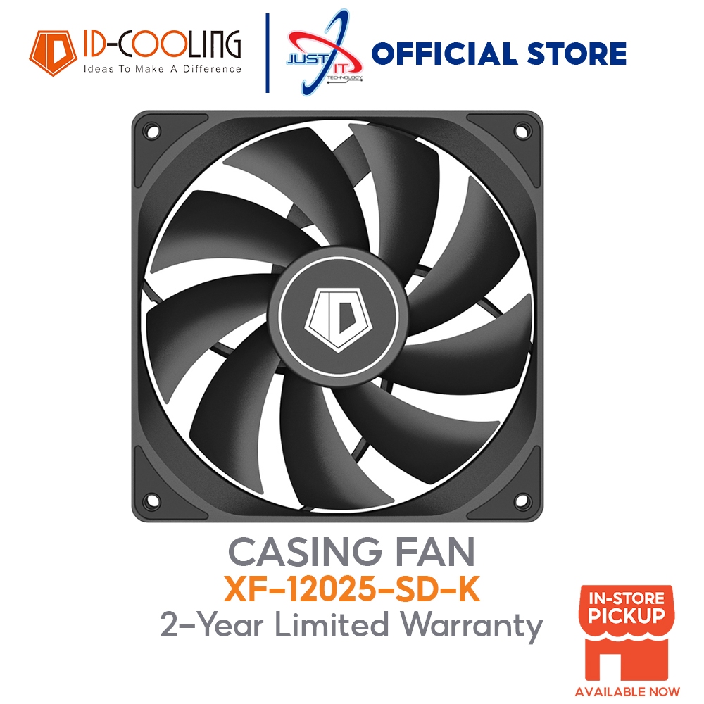 ID-COOLING XF-12025-SD-K / XF-120-K Casing Fan | Shopee Malaysia