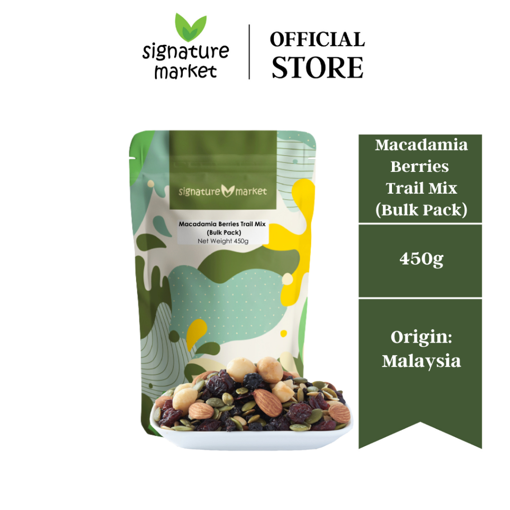 Signature Market Macadamia Berries Trail Mix (Bulk Pack) (450g ...