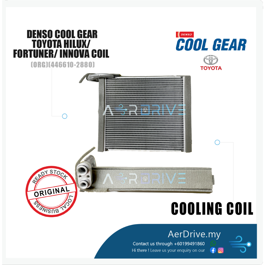 DENSO COOLGEAR HILUX/ FORTUNER/ INNOVA Cooling Coil 446610-2880 (ORG) | Shopee Malaysia