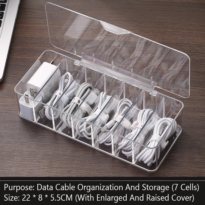 Transparent Acrylic Wire storage box / Cable Storage Box / Desktop ...