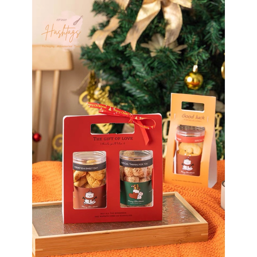 Christmas New Halloween Gift Box Cookies Box Kotak Kuih Packaging Two ...
