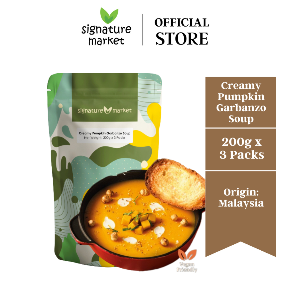 Signature Market Creamy Pumpkin Garbanzo Soup (200g x 3 packs) | Shopee Malaysia