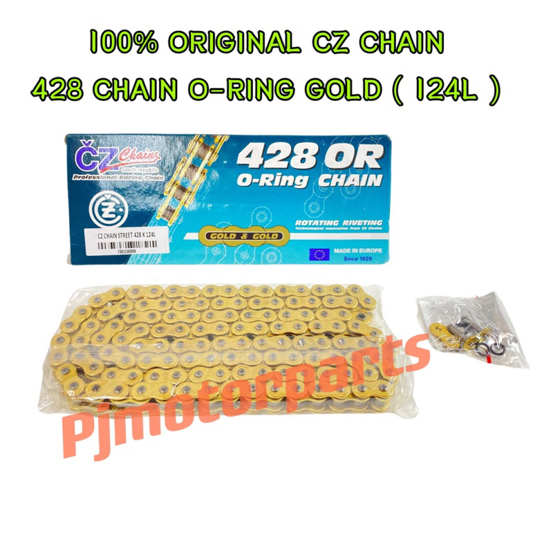 ( 100% ORIGINAL CZ CHAIN ) 428 / 415 O-RING & HP STREET & ROAD RACING ...