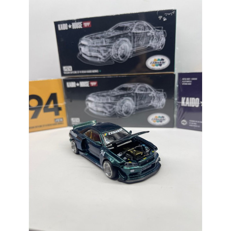 KaidoHouse x Mini GT R34 Kaido House Mini GT Nissan Skyline GT-R R34 ...