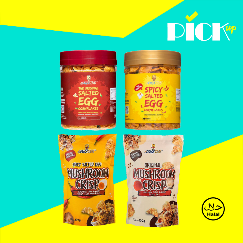 ADUCKTIVE ORIGINAL/ SPICY SALTED EGG CORNFLAKES 【HALAL】 | Shopee Malaysia