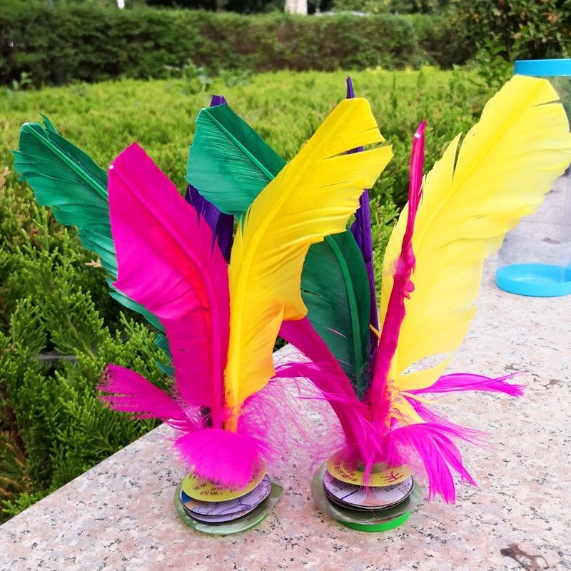 (New stock) High Quality Chapteh Sepak Bulu Ayam Mainan Traditional ...