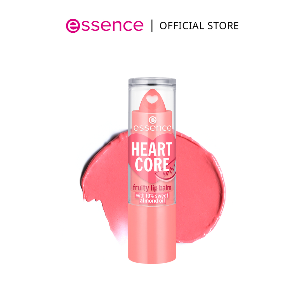 essence Heart Core Fruity Lip Balm 03 Wild Watermelon Moisturising Lip Balm | Shopee Malaysia
