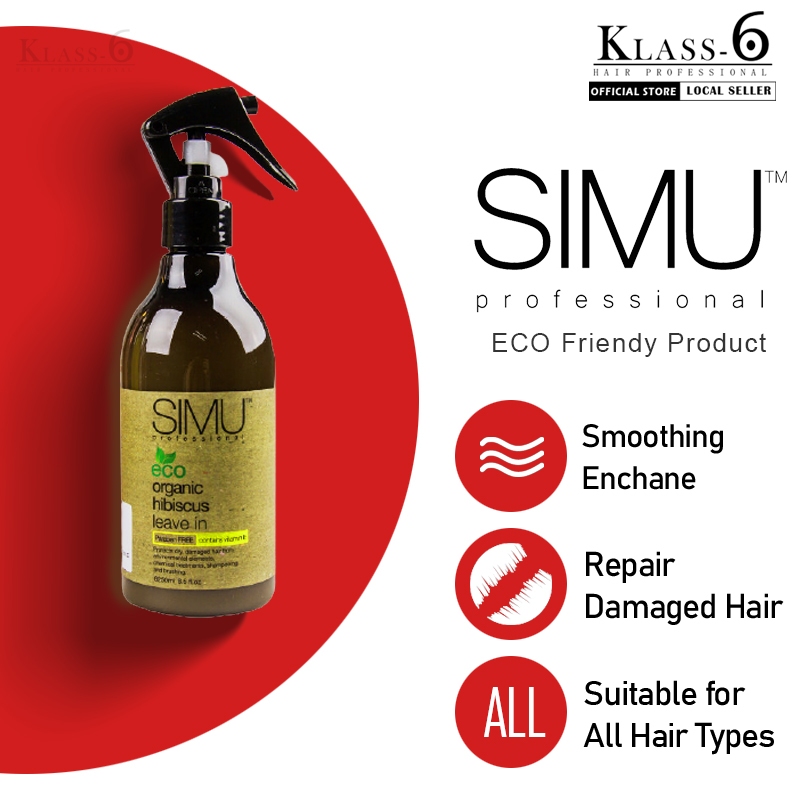 [SIMU] ORGANIC HIBISCUS LEAVE IN Professional Salon Eco Paraben Free ...
