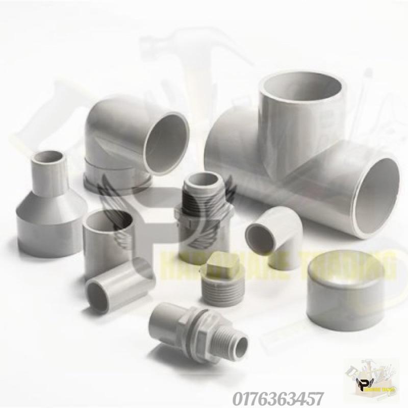 PVC fittings Reducing Socket Tee Bush Elbow 15mm~25mm | Shopee Malaysia