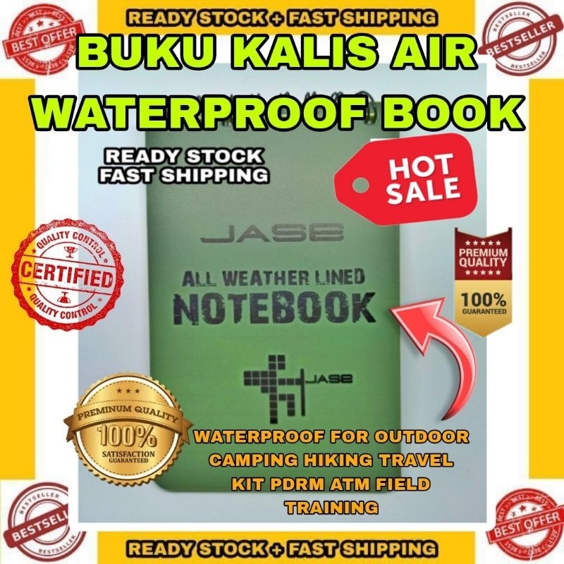 NOTEPADS NOTEBOOK WATERPROOF ARMY BOOK SURVIVAL KIT TRAVEL KIT OUTDOOR ...