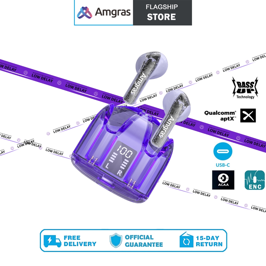 Amgras Future VII Pro Bluetooth Earphone Targeted Environment Noise ...